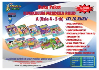 Buku panduan guru PAUD kurikulum merdeka 2024 | PDF