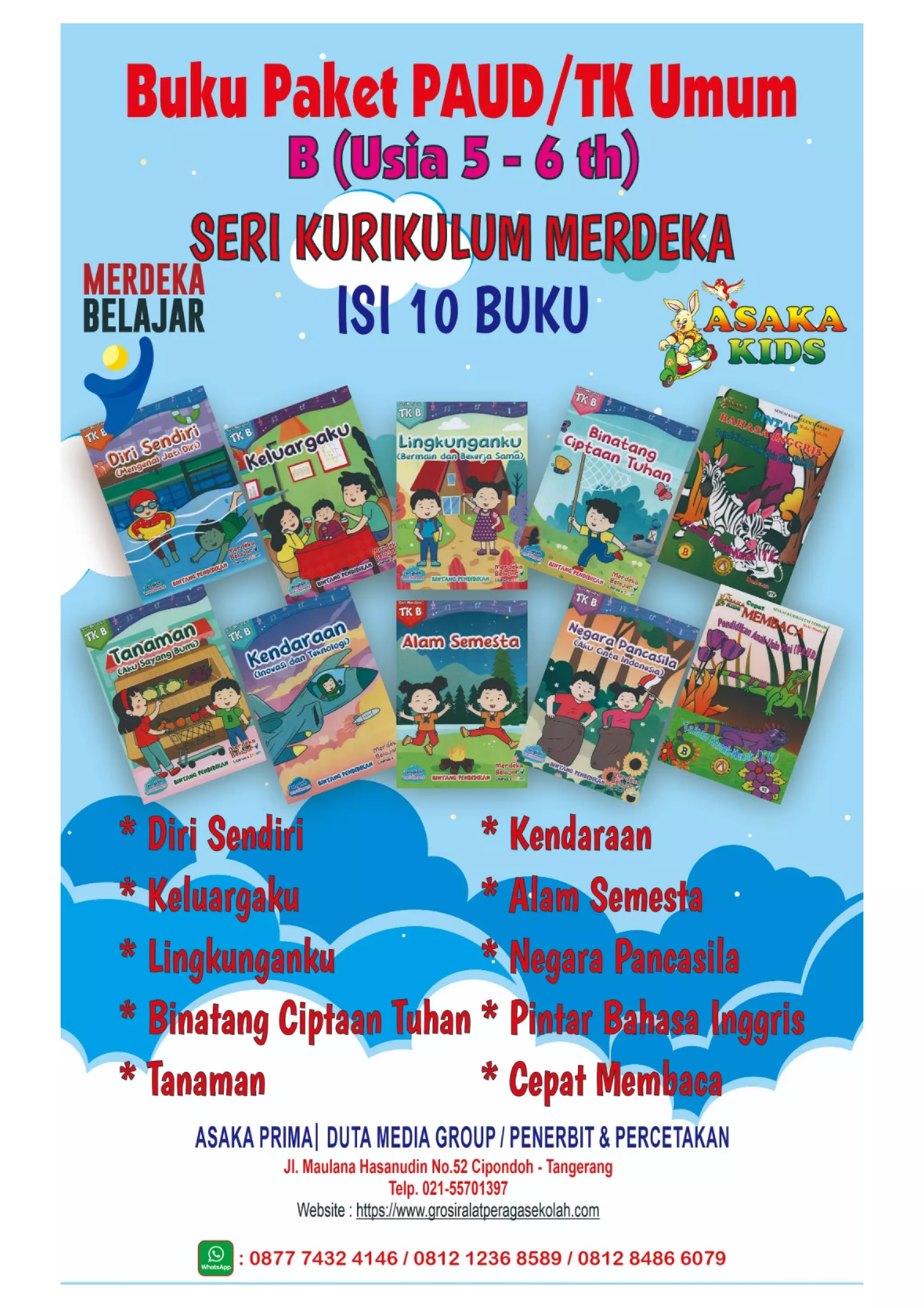 Buku Kurikulum Merdeka PAUD Usia 3-4 Tahun TA 2024/2025 | PDF