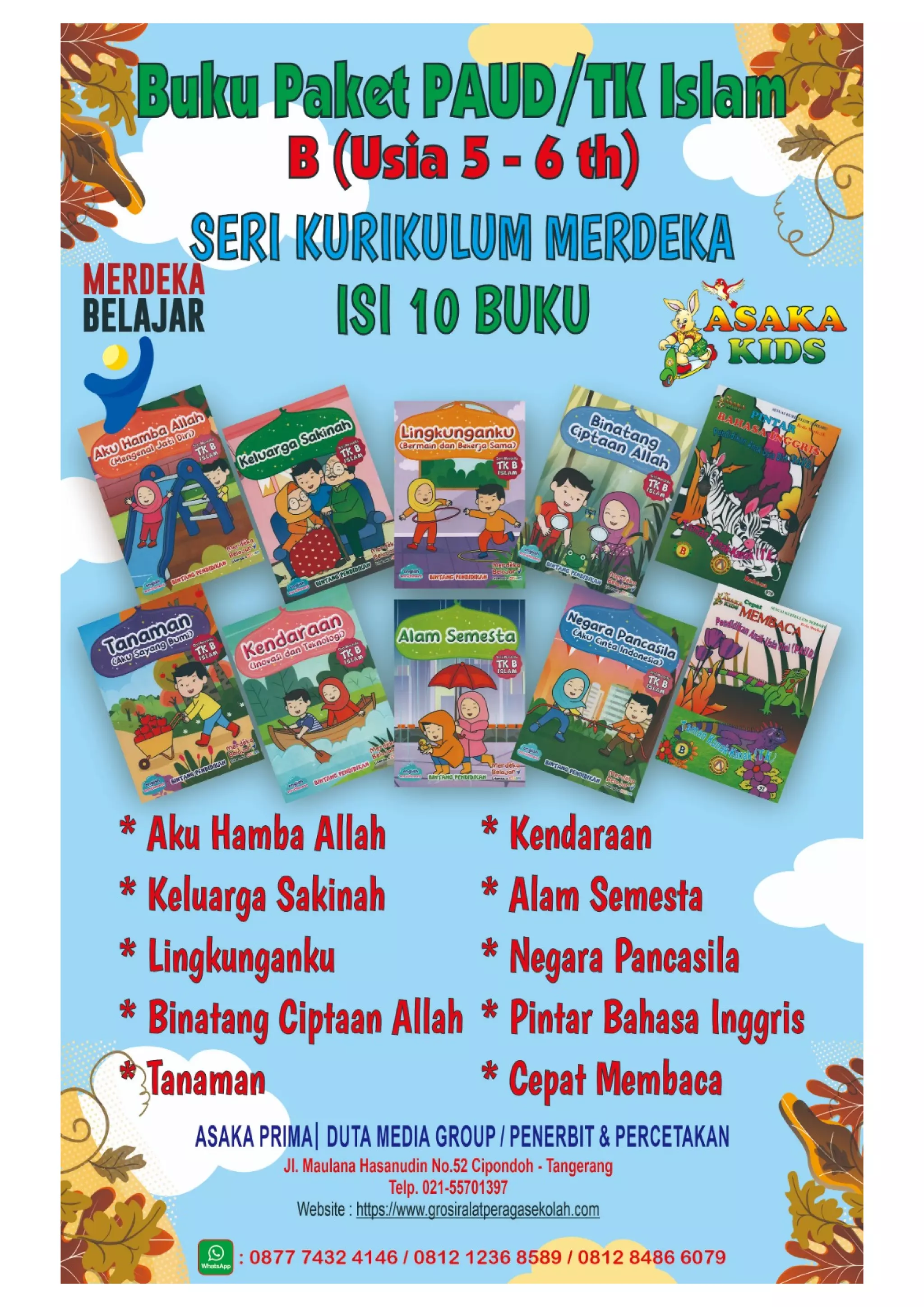 Buku Kurikulum Merdeka PAUD Usia 3-4 Tahun TA 2024/2025 | PDF