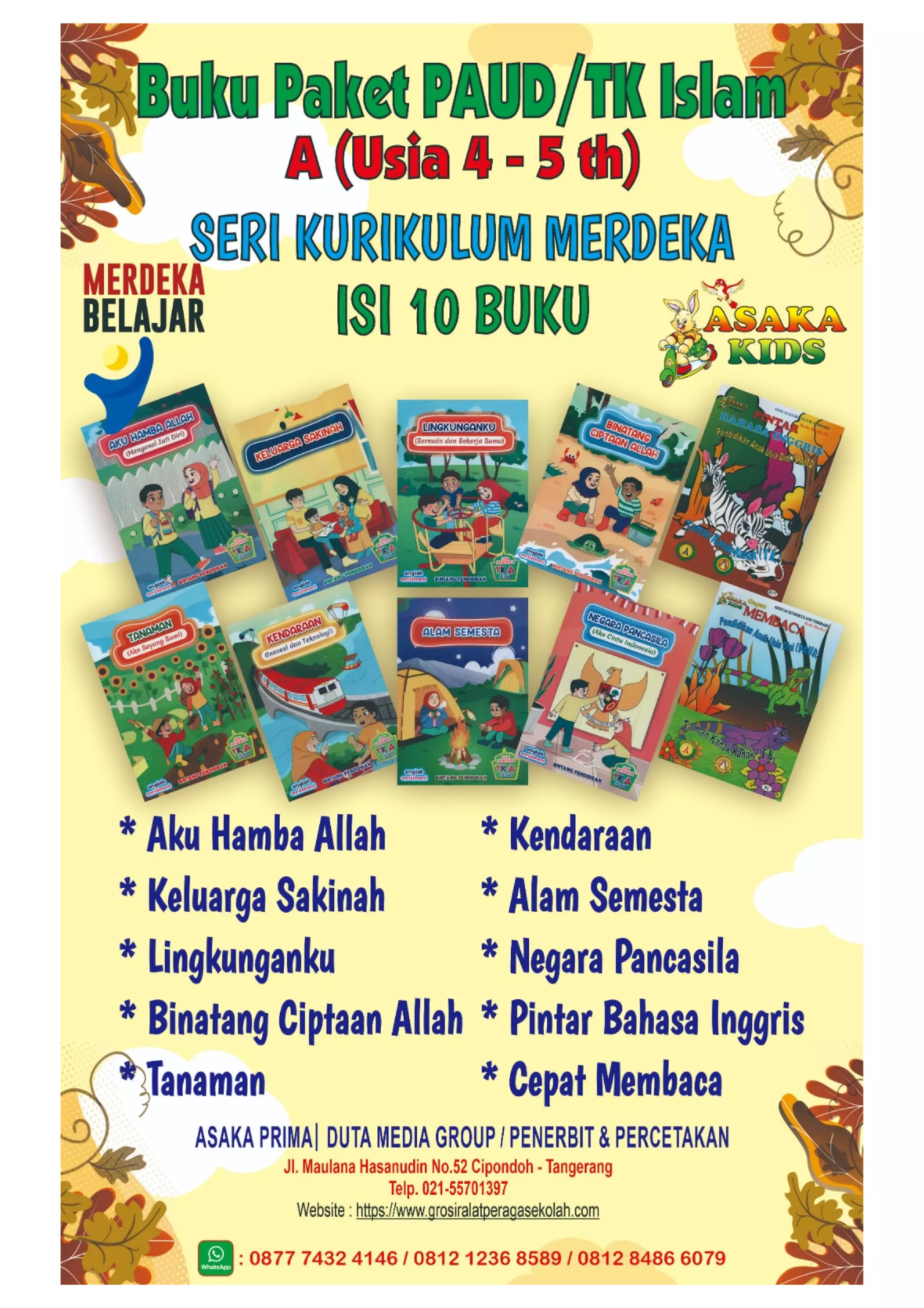 Buku Kurikulum Merdeka PAUD Usia 3-4 Tahun TA 2024/2025 | PDF