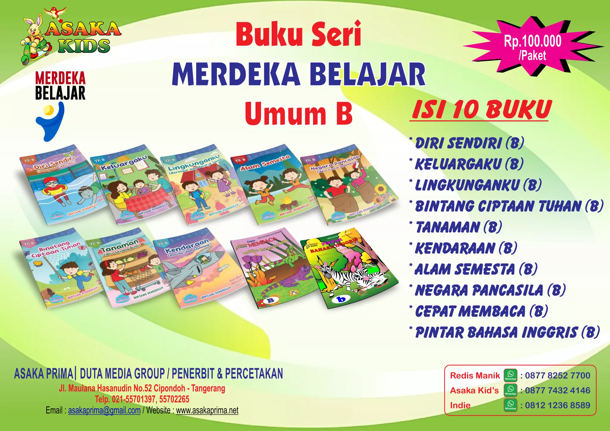 Paket Buku Kurikulum Merdeka PAUD Lengkap Usia 5-6 tahun 2024 | PPT