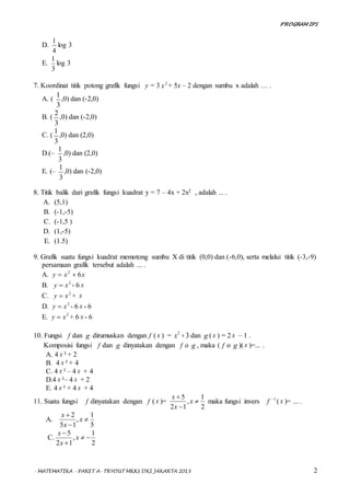 SOAL UN MATEMATIKA Paket 1 ips | DOCX