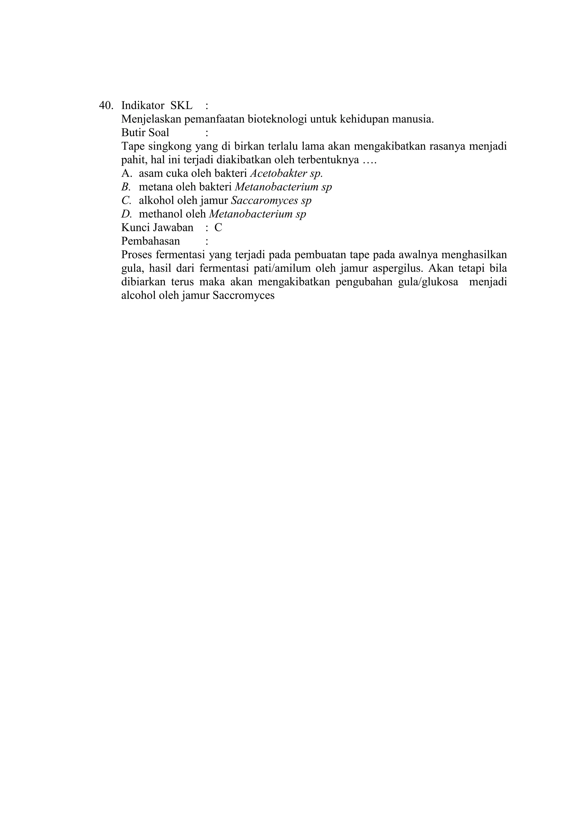 Paket 1 soal bio | PDF