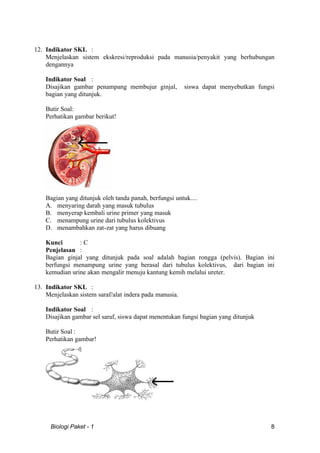 Paket 1 soal ipa biologi | PDF