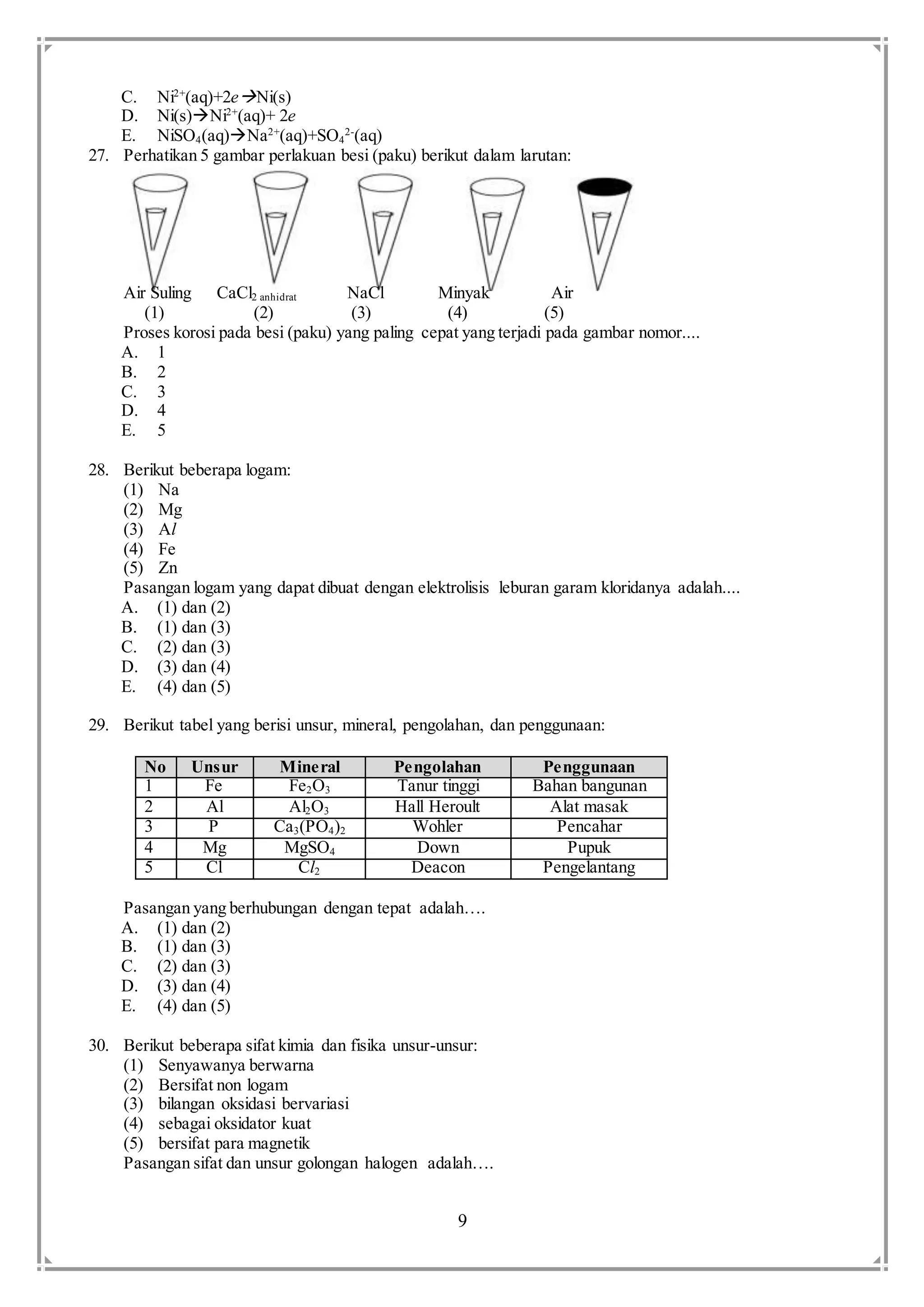 Paket 2 kimia dari mht | DOCX