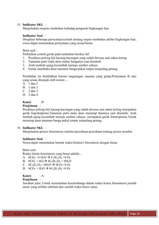 Paket 2 soal ipa biologi | PDF