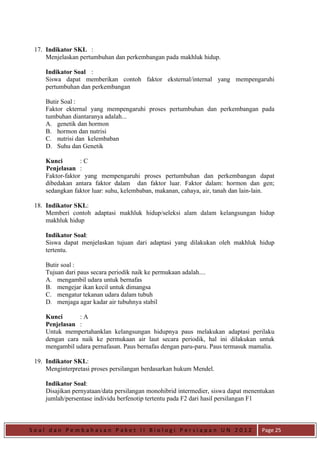 Paket 2 soal ipa biologi | PDF