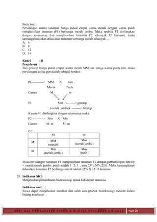 Paket 2 soal ipa biologi | PDF