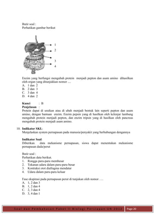 Paket 2 soal ipa biologi | PDF