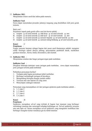 Paket 2 soal ipa biologi | PDF