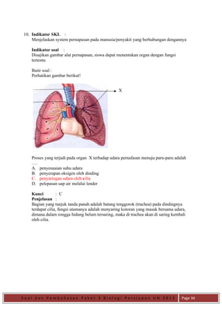 Paket 3 soal ipa biologi . | PDF