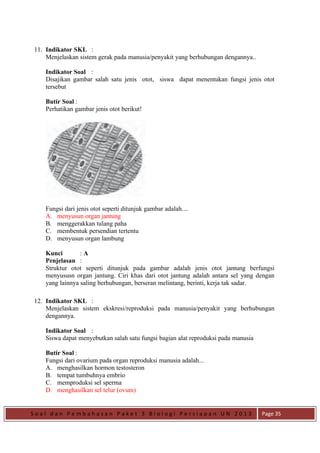 Paket 3 soal ipa biologi . | PDF