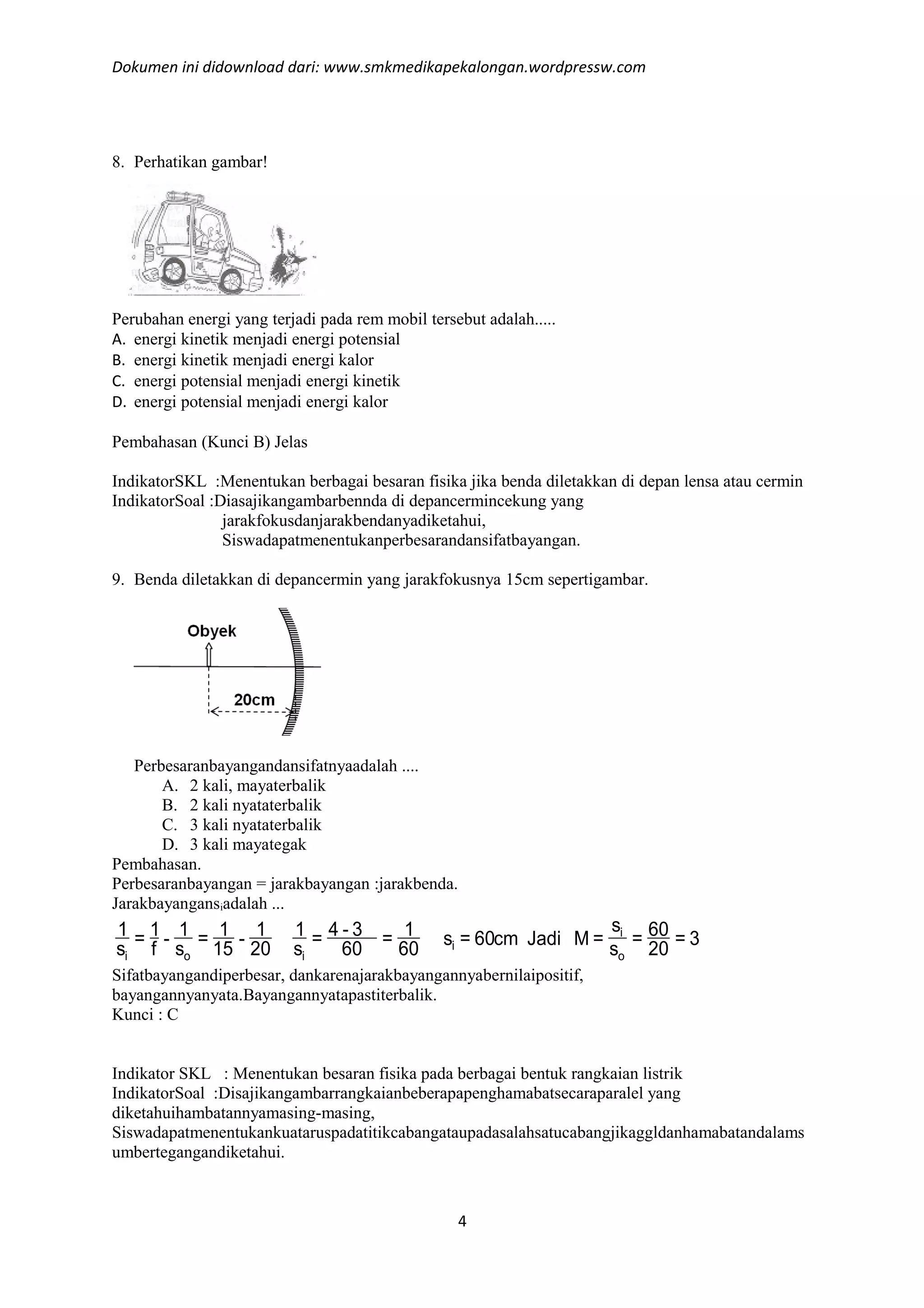 Paket5 contoh soal-ipa | PDF