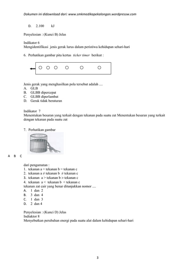 Paket5 contoh soal-ipa | PDF