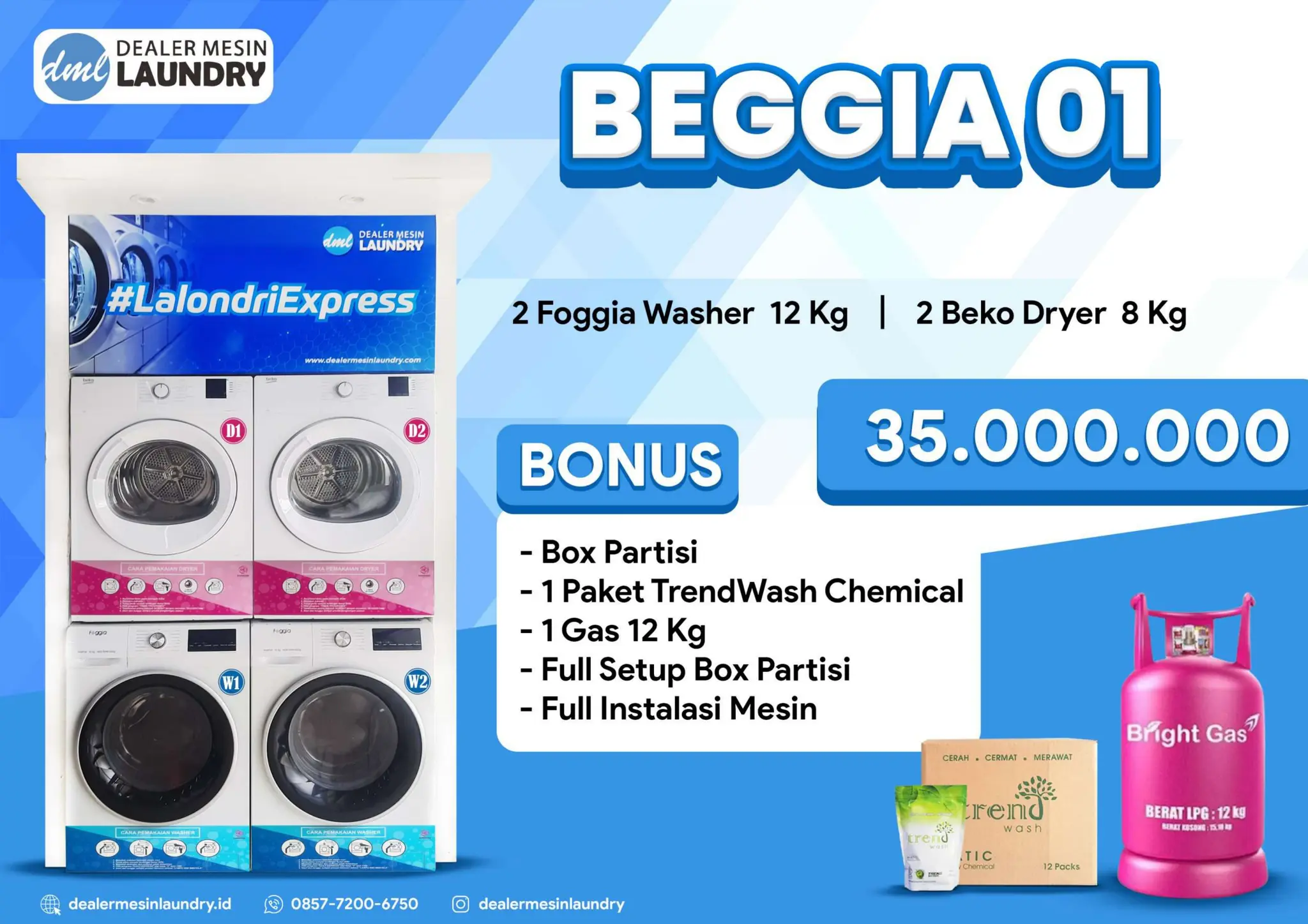 PAKET LAUNDRY BEGGIA 01 DEALER MESIN LAUNDRY | PDF