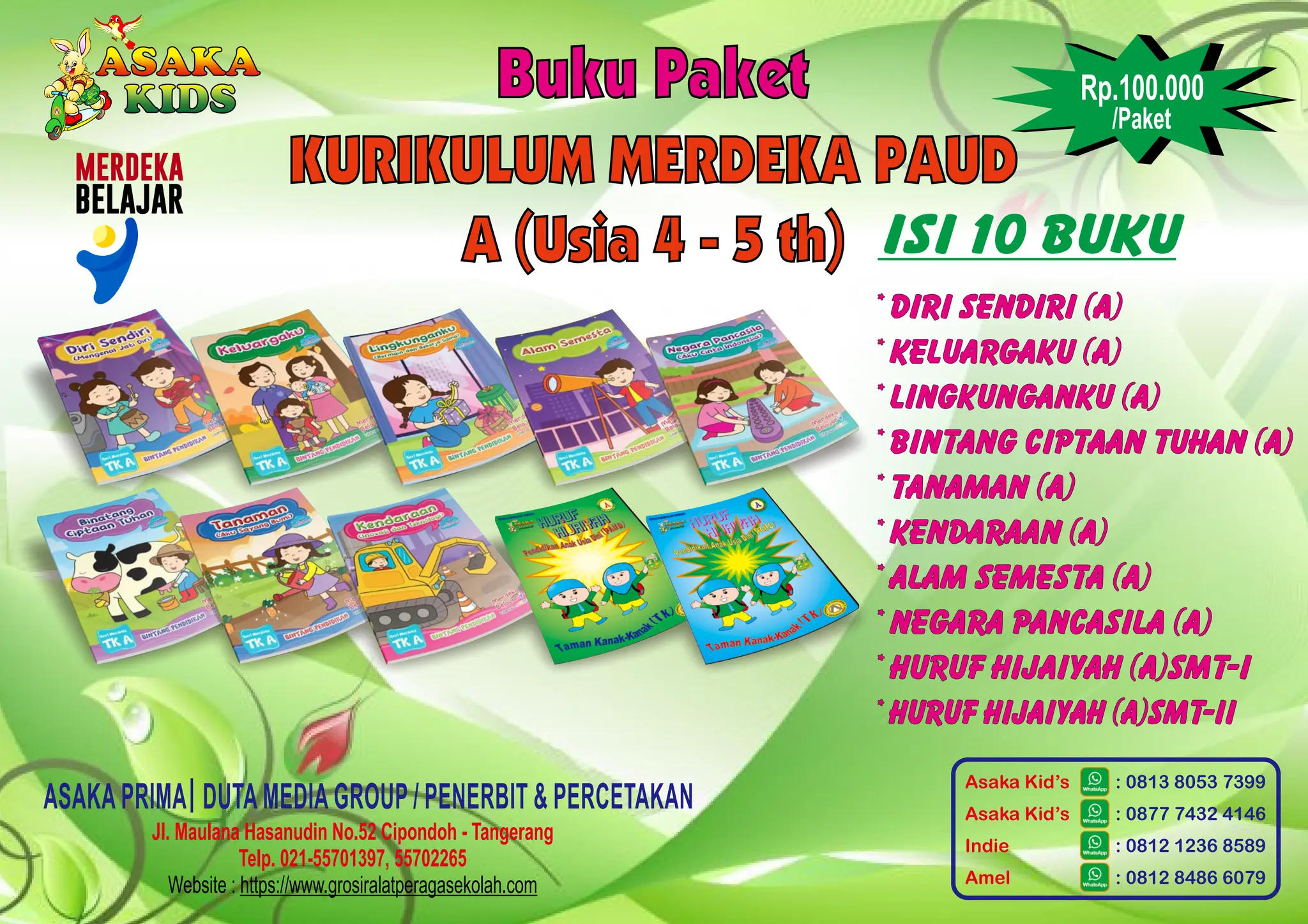 Buku PAUD Kurikulum Merdeka 5-6 Tahun TA 2024/2025 | PDF