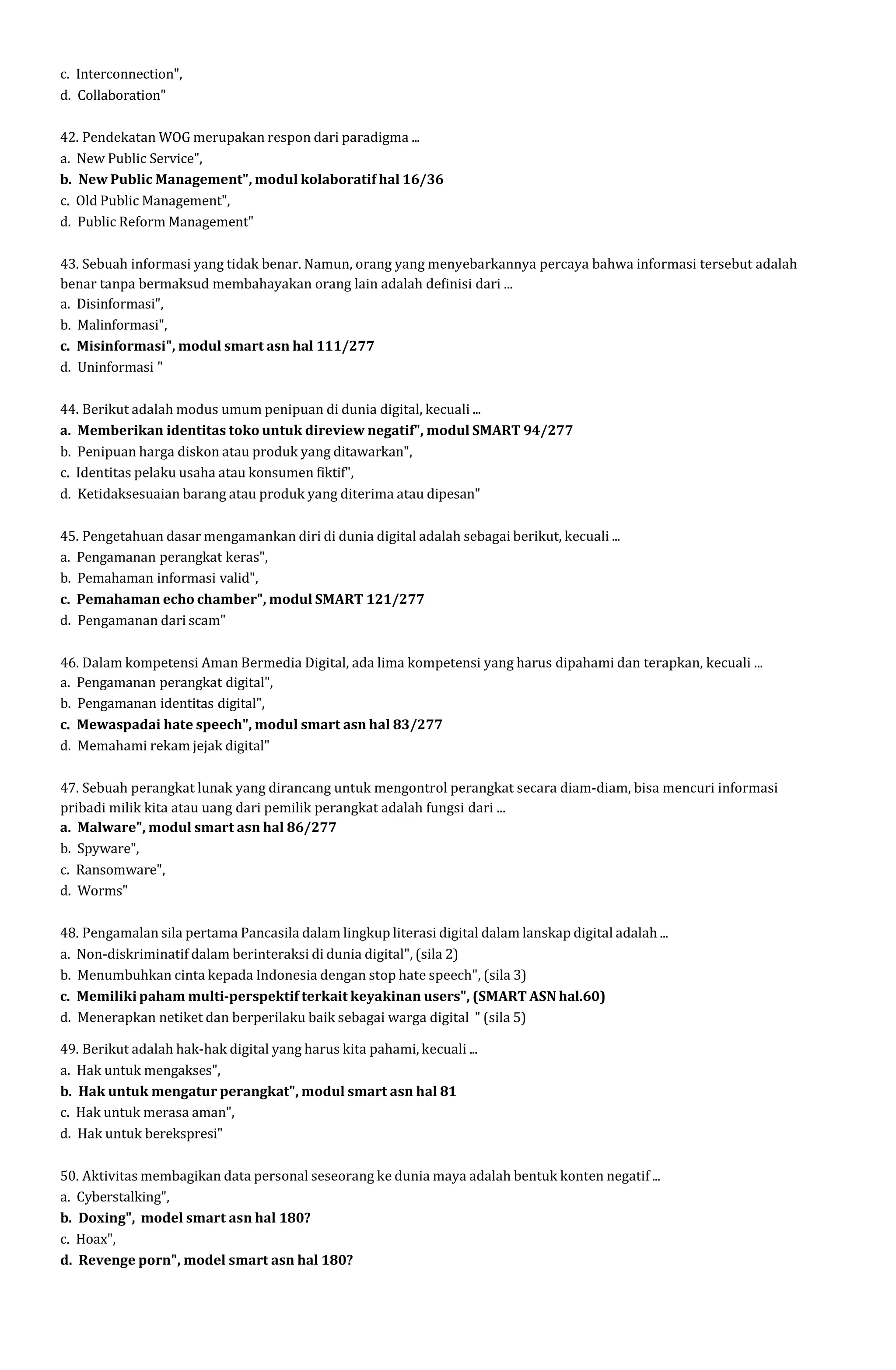 Soal dan Jawaban posttest Orientasi PPPK.docx