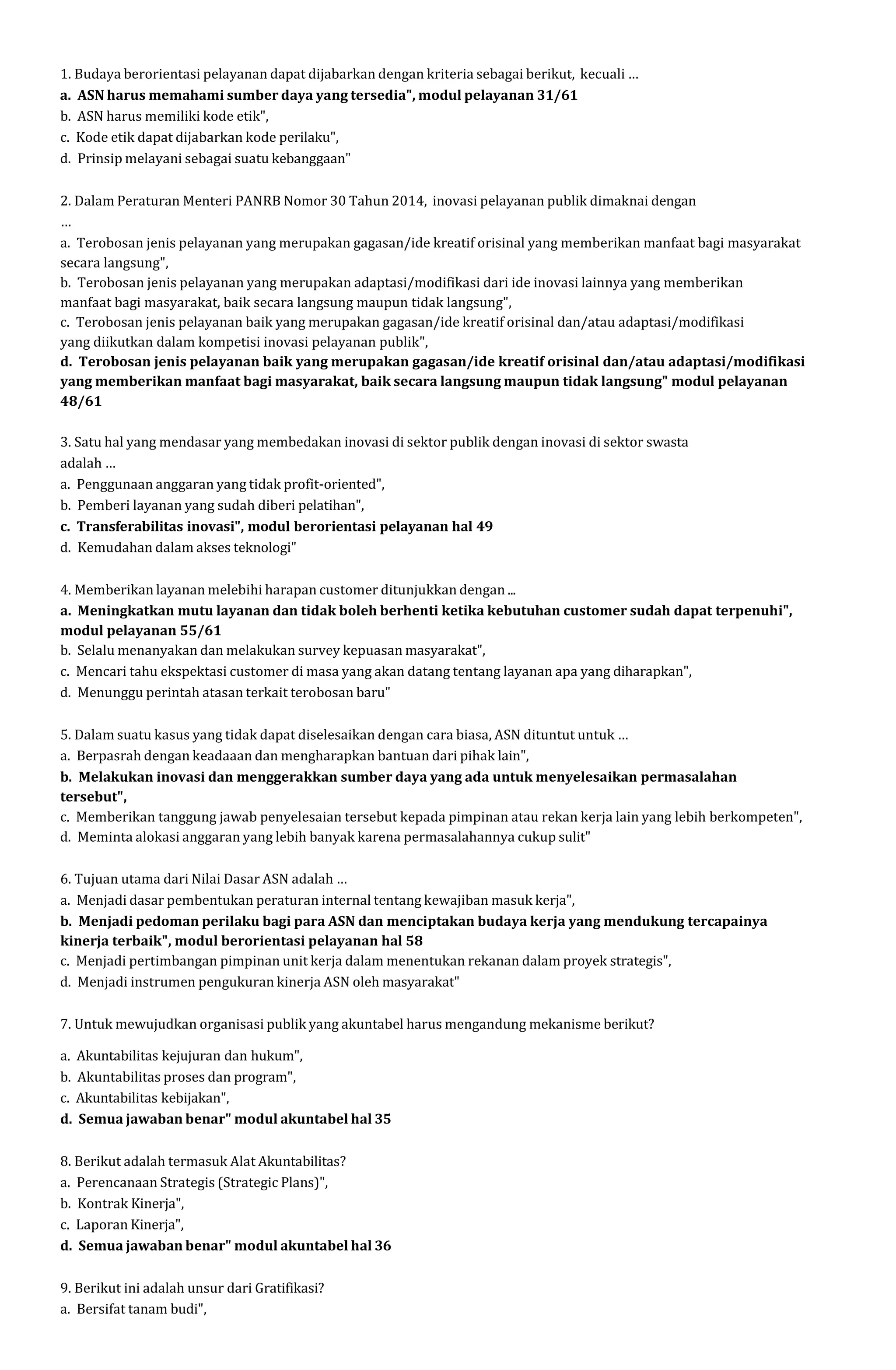 Soal dan Jawaban posttest Orientasi PPPK.docx