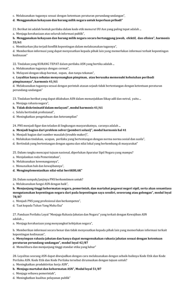 Soal dan Jawaban posttest Orientasi PPPK.docx