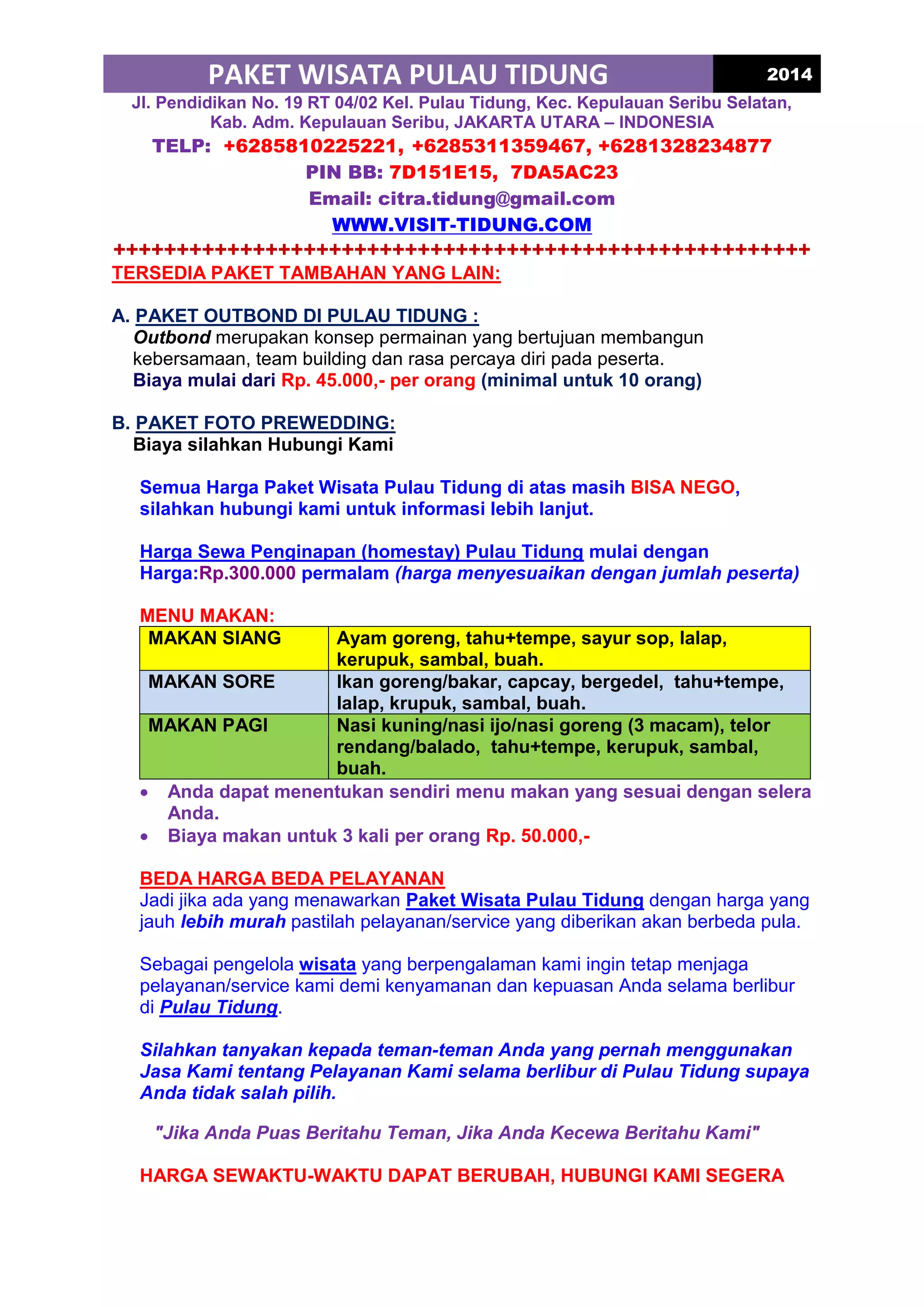 PROPOSAL FAMILY DAY | PDF