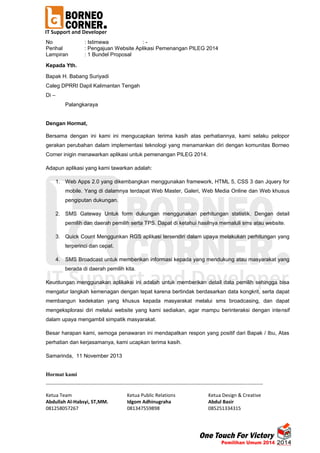 Paket proposal caleg | PDF