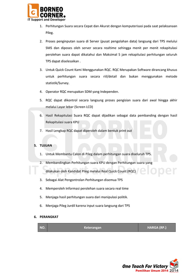 Paket proposal caleg | PDF