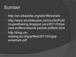 Paket sniffing dengan wireshark | PPT