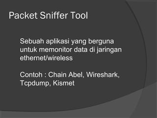 Paket sniffing dengan wireshark | PPT