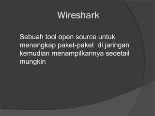 Paket sniffing dengan wireshark | PPT