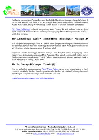 Program Paket Tour Bukittinggi Padang 4D3N.pdf