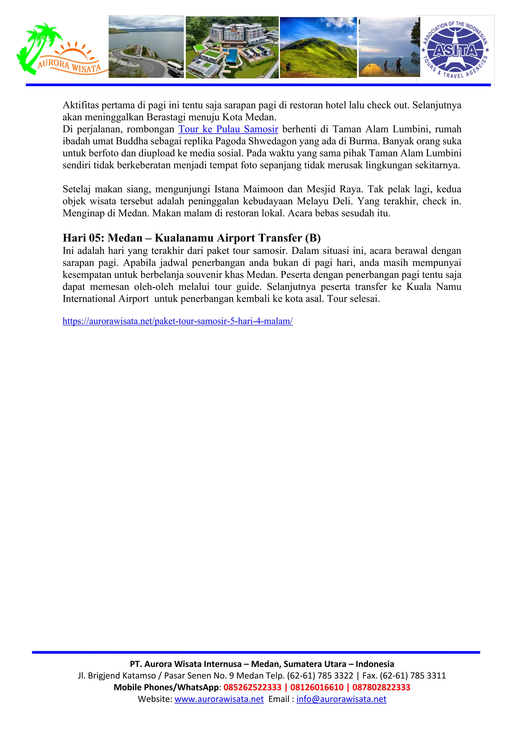 Program Paket Tour Samosir 5 Hari 4 Malam.pdf