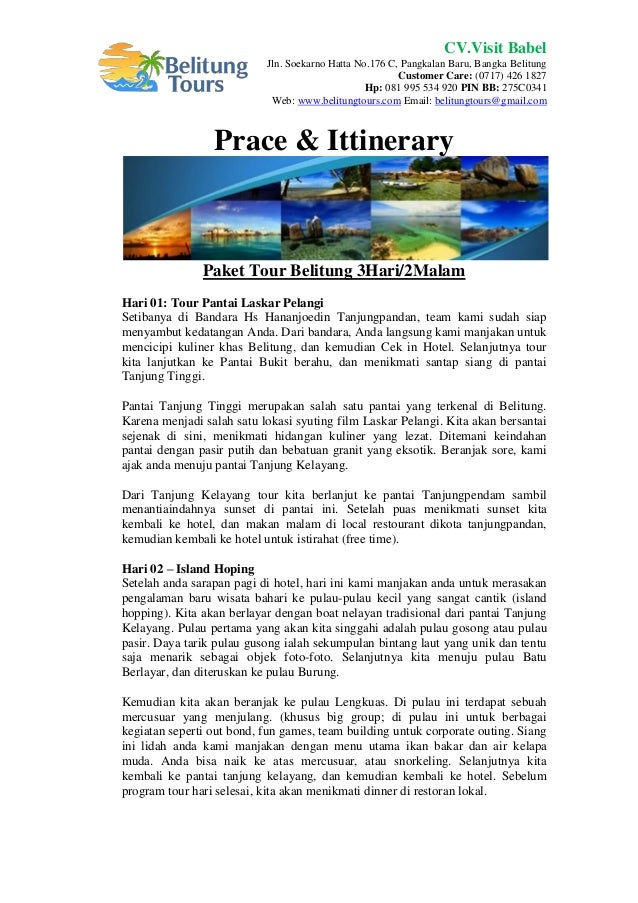 Paket Wisata Bangka Belitung