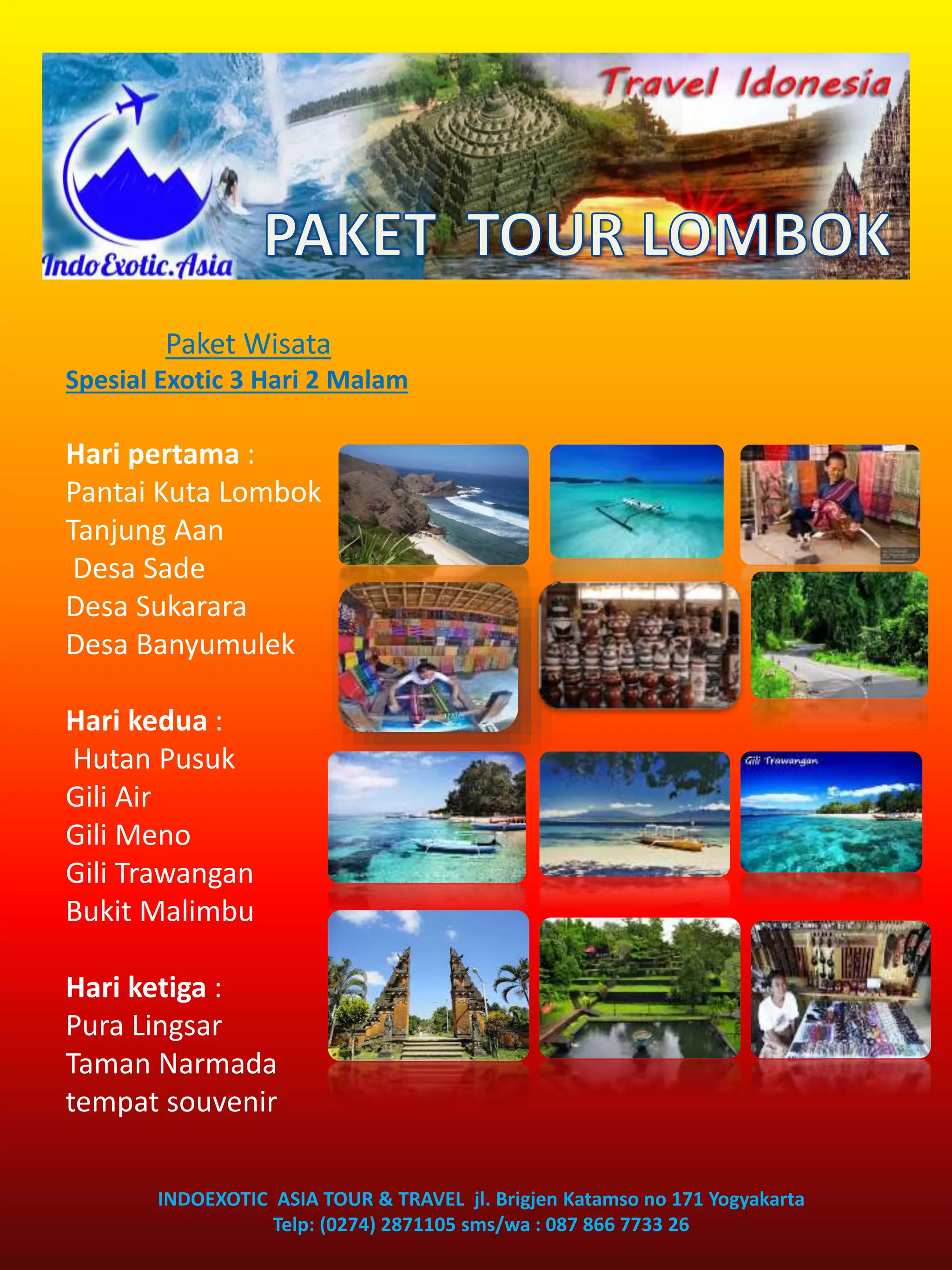 Paket wisata lombok | PPTX