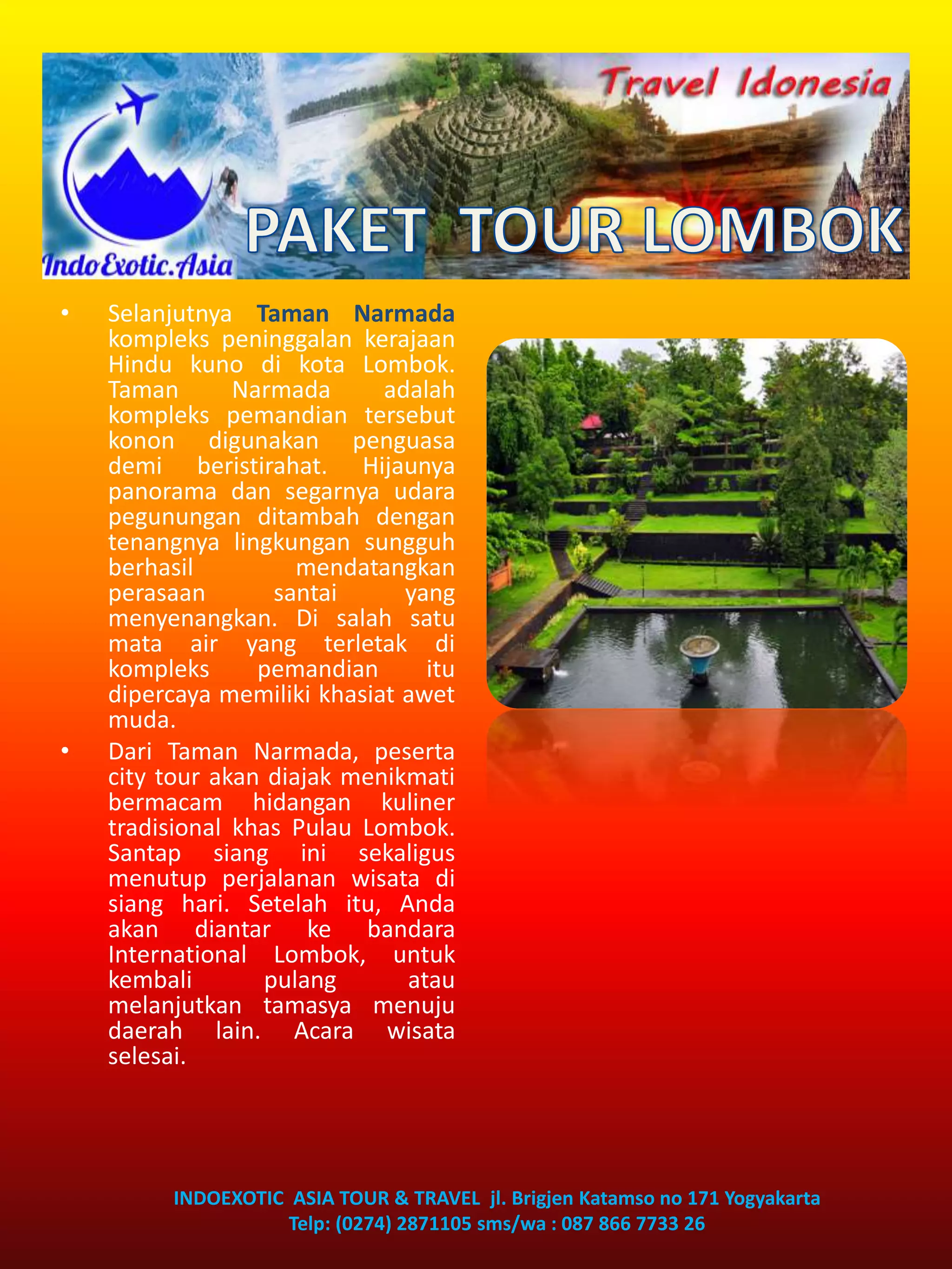 Paket wisata lombok | PPTX