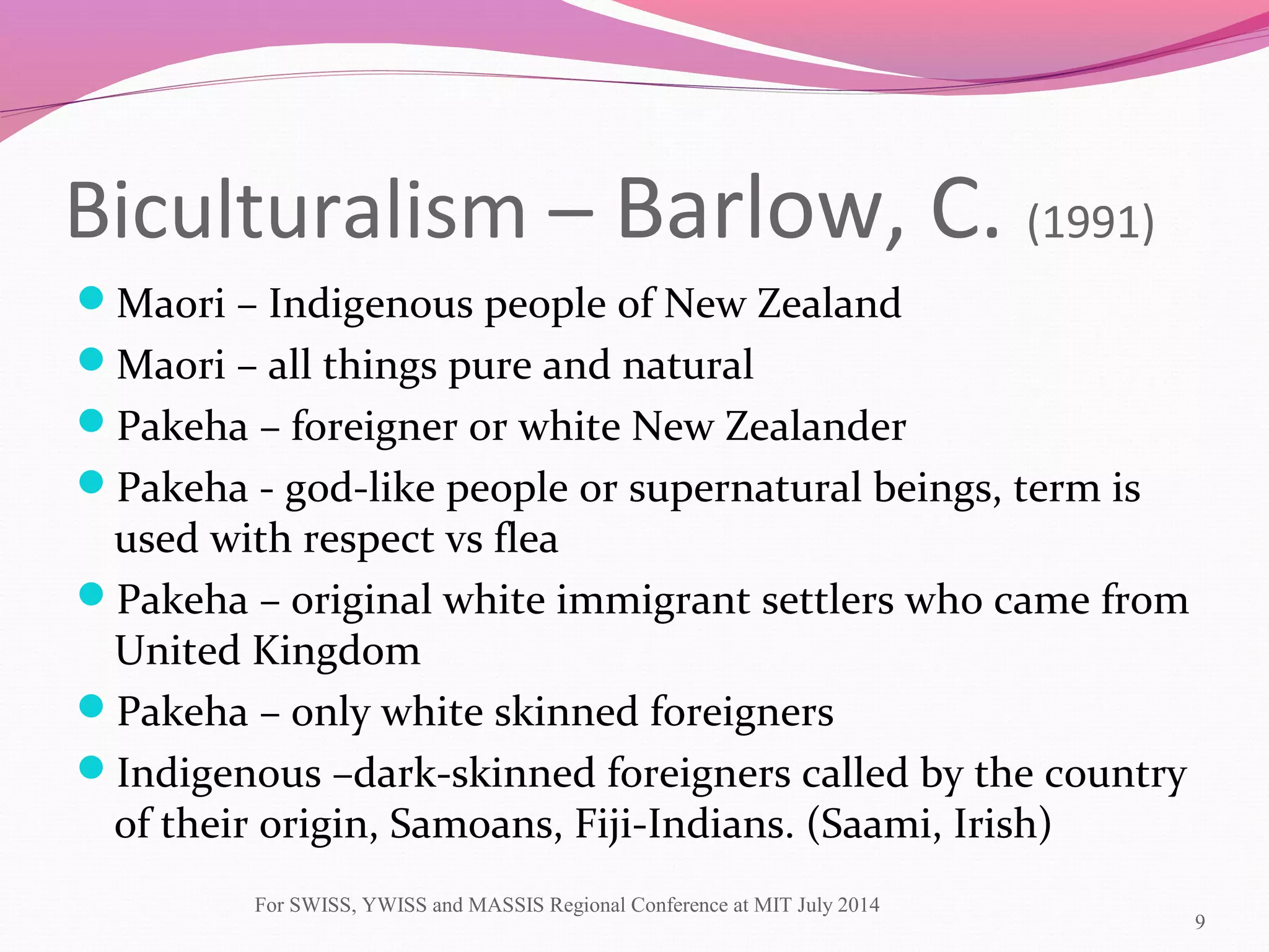 Paki Implication of Biculturalism on Supervision for Social Work | PPT