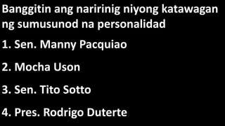 Makrong Pakikinig at pagsasalita | PPTX