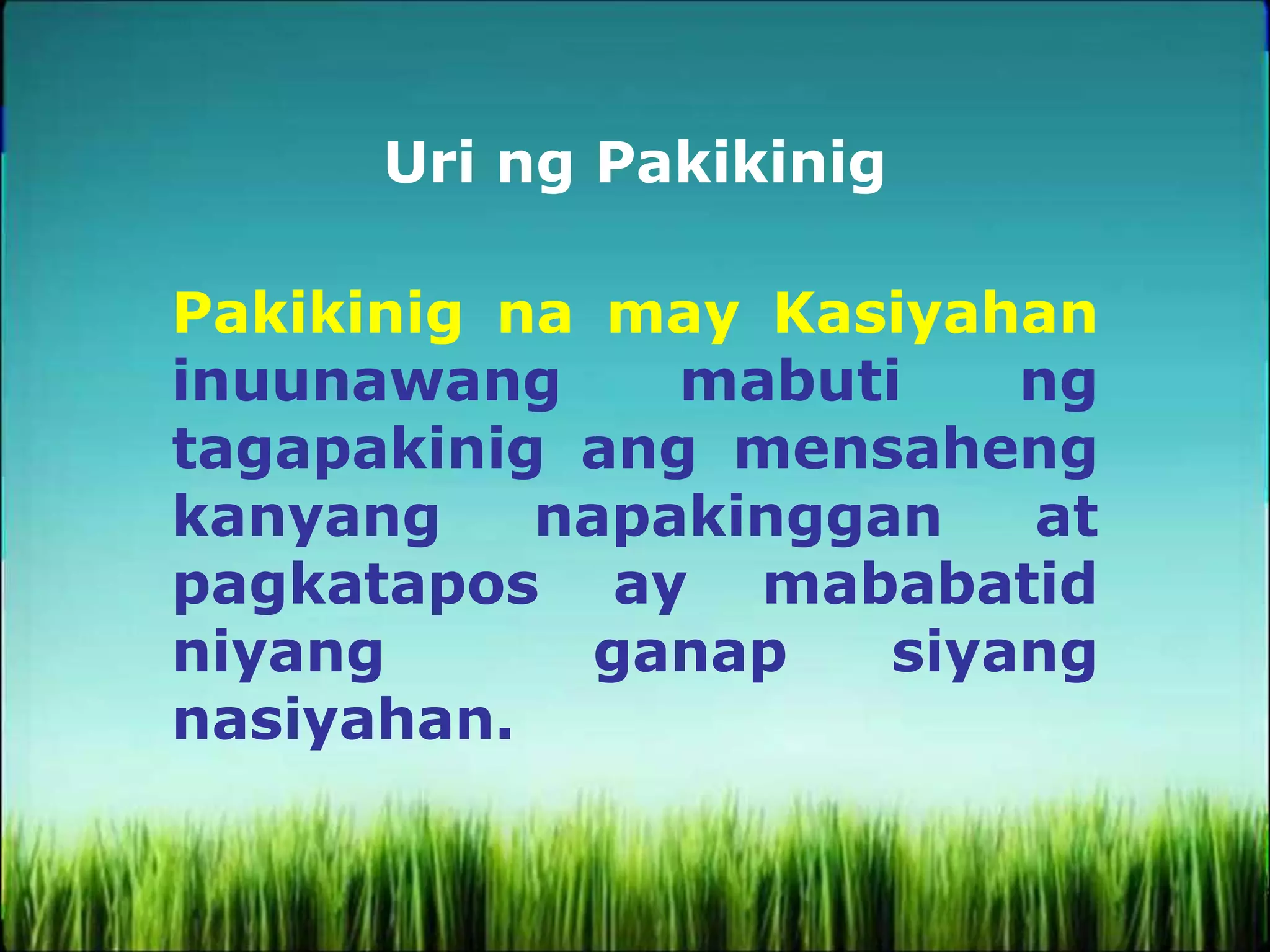 Pakikinig slideshare lecture1 | PPT