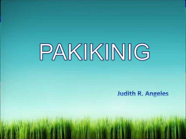 Pakikinig slideshare lecture1 | PPT