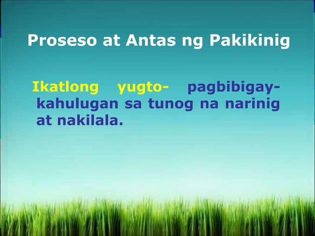 Pakikinig slideshare lecture1 | PPT