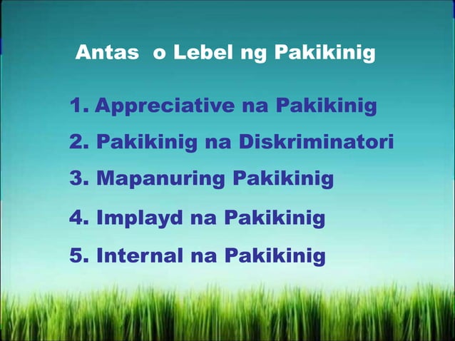 Pakikinig slideshare lecture1 | PPT