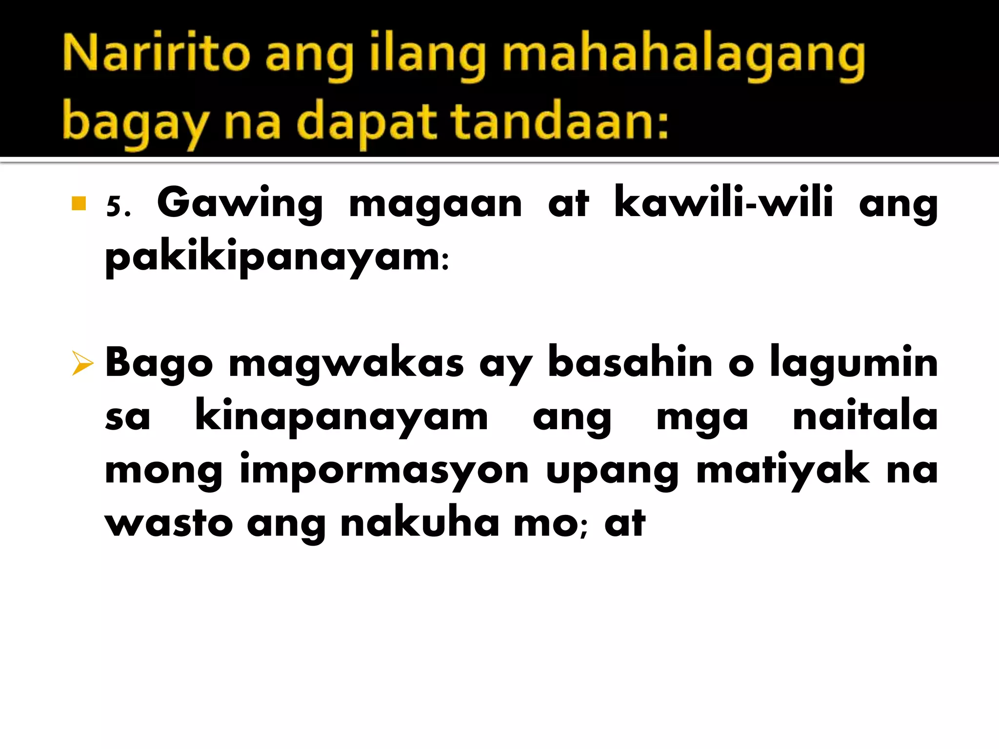 Pakikipanayam | PPTX