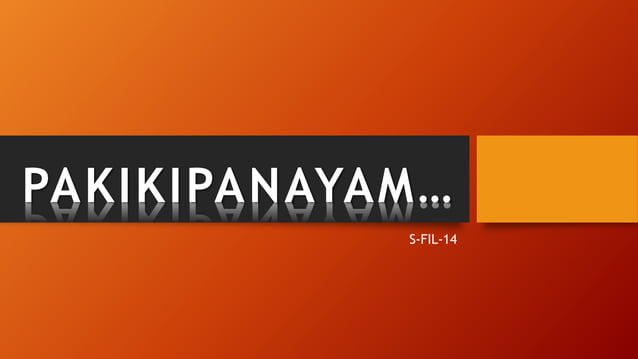 Pakikipanayam | PPTX