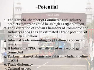 Pakistan India trade | PPTX