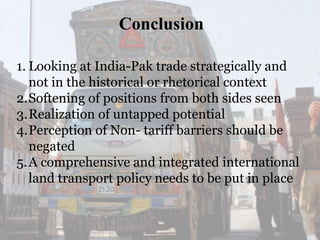 Pakistan India trade | PPTX