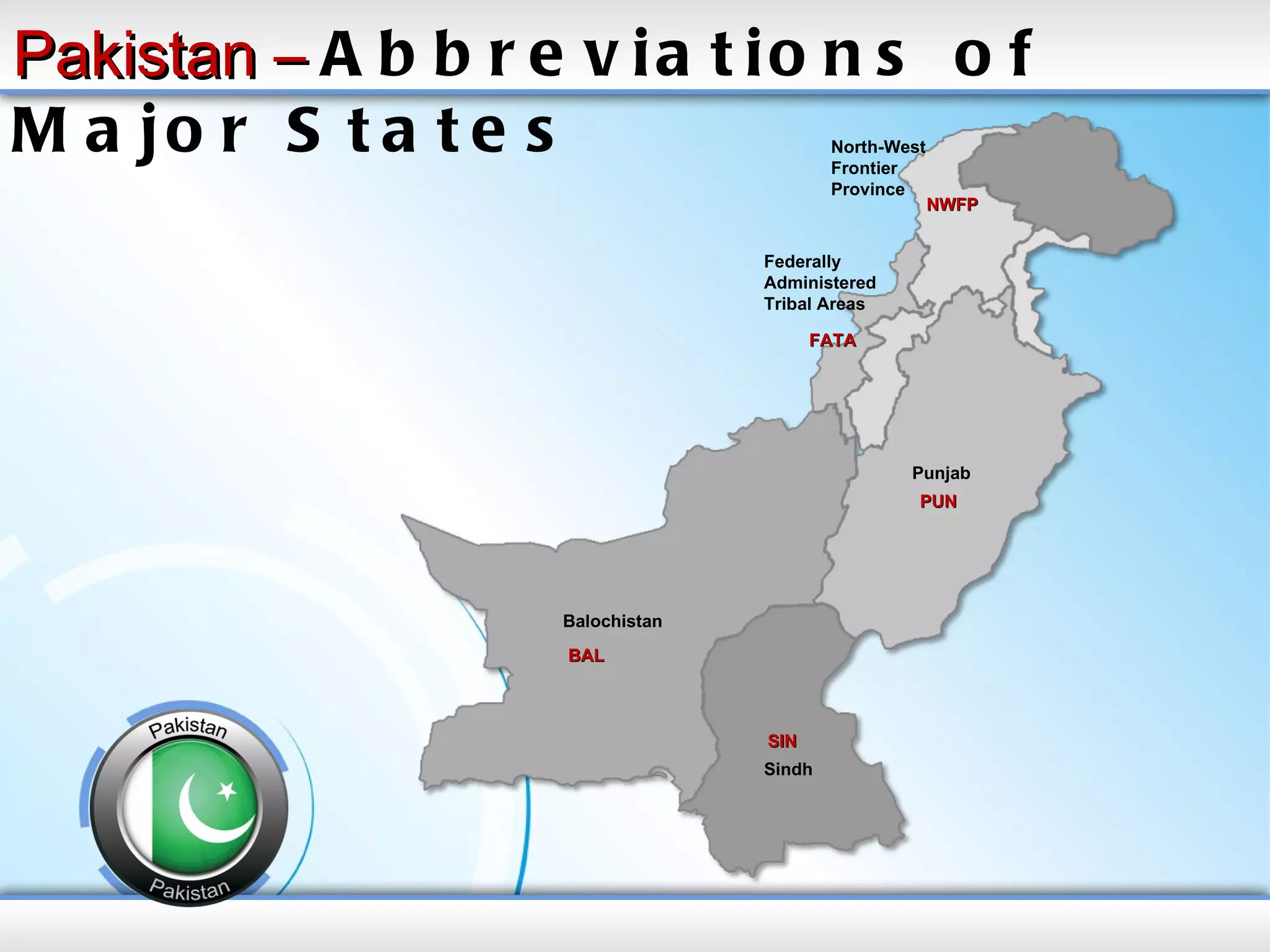 Pakistan Powerpoint (PPT) Maps | PPT
