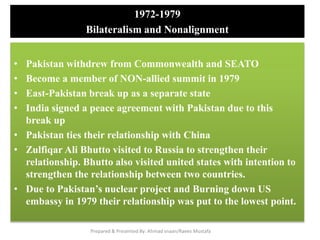 Pakistan foreign policy | PPT | Free Download