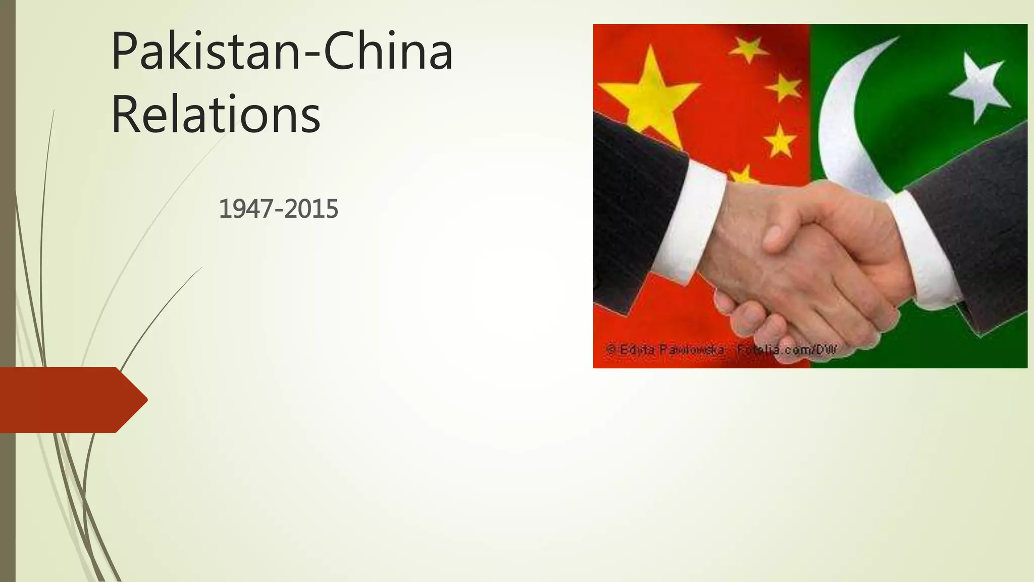 Pakistan china relations | PPTX