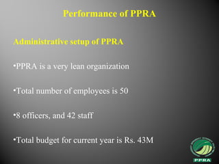 Pakistan ppra-presentation-2014 | PPT