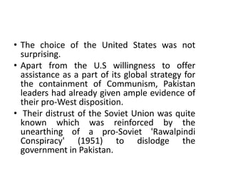 Pakistan united sates relations | PPTX | Defense Industry | Industries