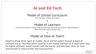 Artificial Intelligence in Education|Evolve Machine Learners | PDF